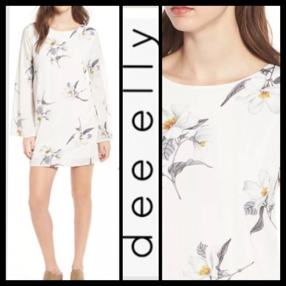 Dee Elly | Dresses | Nwot Dee Elly Bell Sleeve Shift Mini Dress | Poshmark